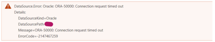 Power BI Desktop Issues : Fixing ORA-50000: Connection request timed out - Abotts Inc
